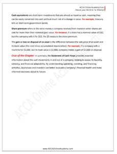 Ch 17: Statement of Cash Flows – ACCA Online Academy