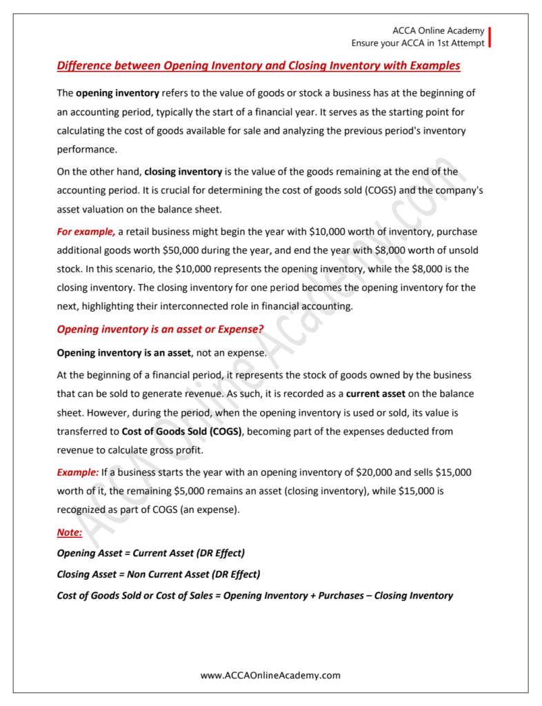 FA-1 Fundamental Concepts – ACCA Online Academy