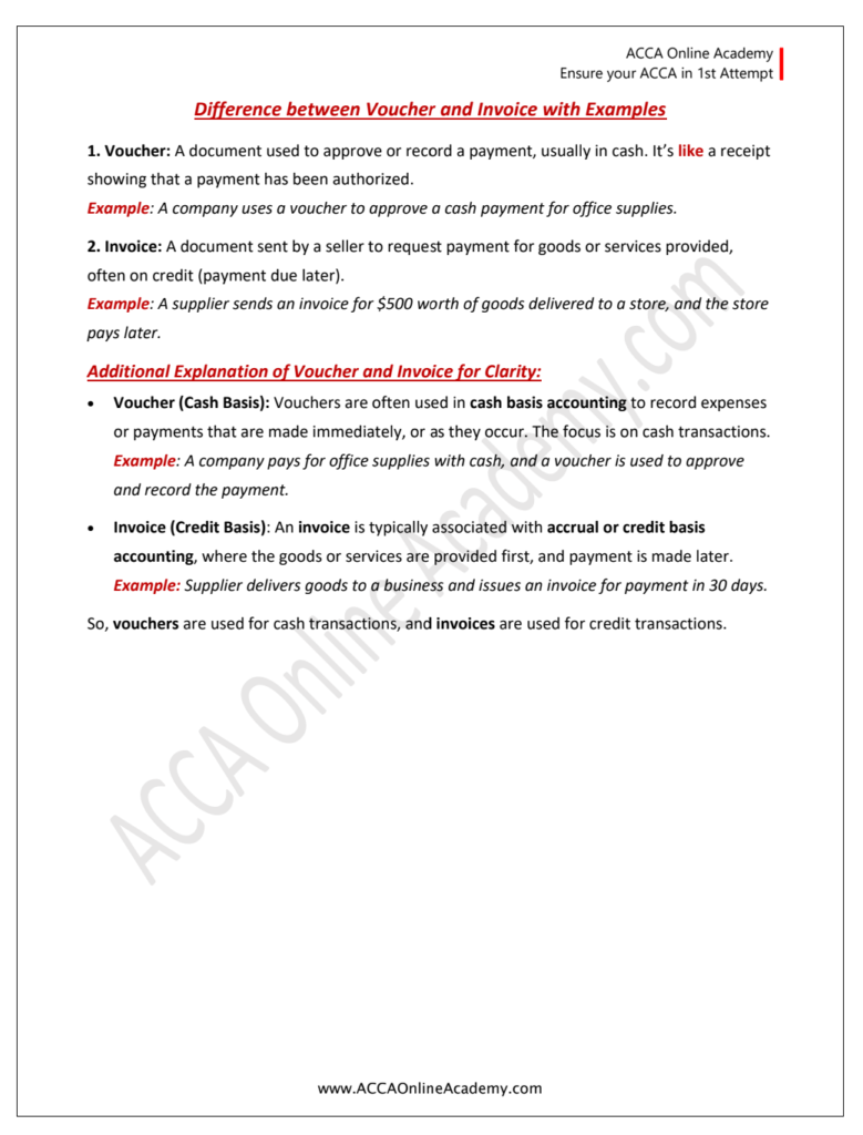 FA-1 Fundamental Concepts – ACCA Online Academy